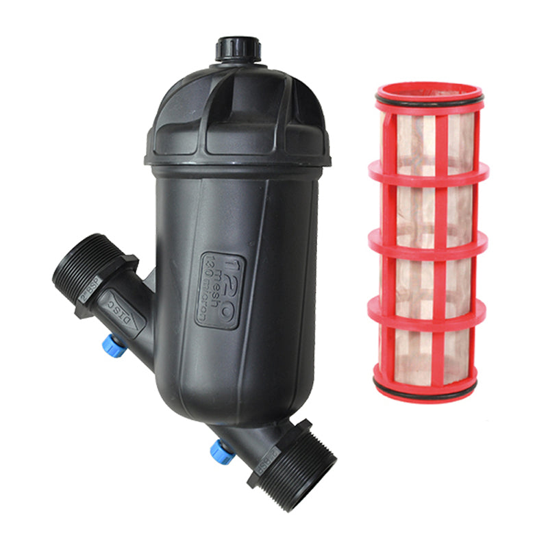 Filtro de malla 2" tipo Y 120 mesh (rosca macho NPT) - 1 pieza Parazzi ...